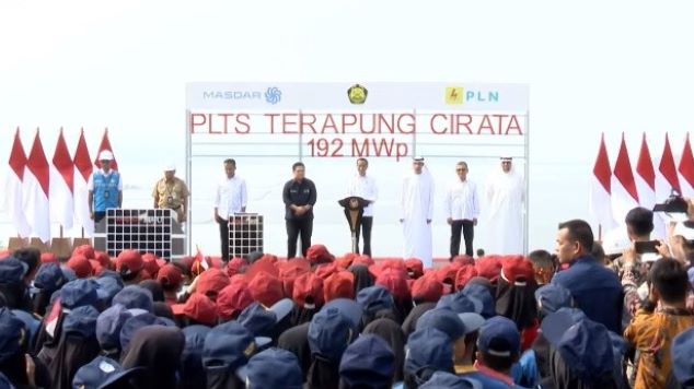 Resmikan PLTS Terapung, Jokowi: Terbesar di Asia Tenggara, Ketiga di Dunia